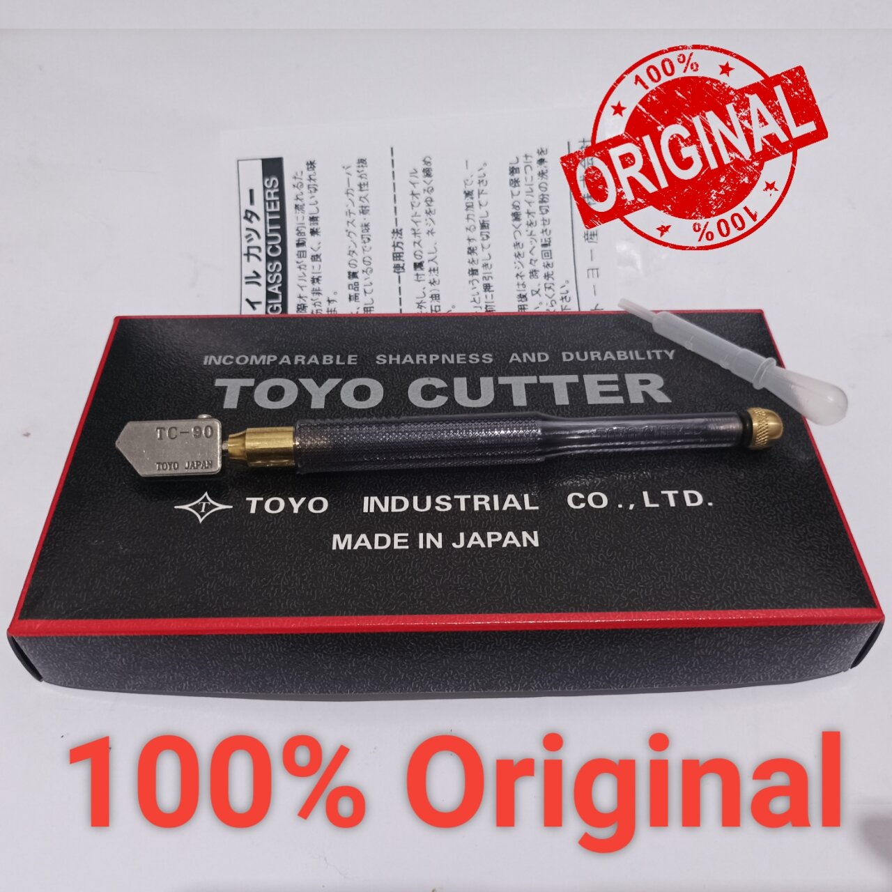 TOYO TC 90 ORIGINAL MADE IN JAPAN Pisau Potong Kaca Asli TOYO | Lazada ...