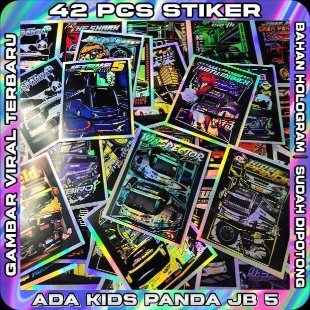 STIKER BUS MANIA HOLOGRAM ISI 54 PCS - STIKER BUS MANIA - STIKER BUS ...