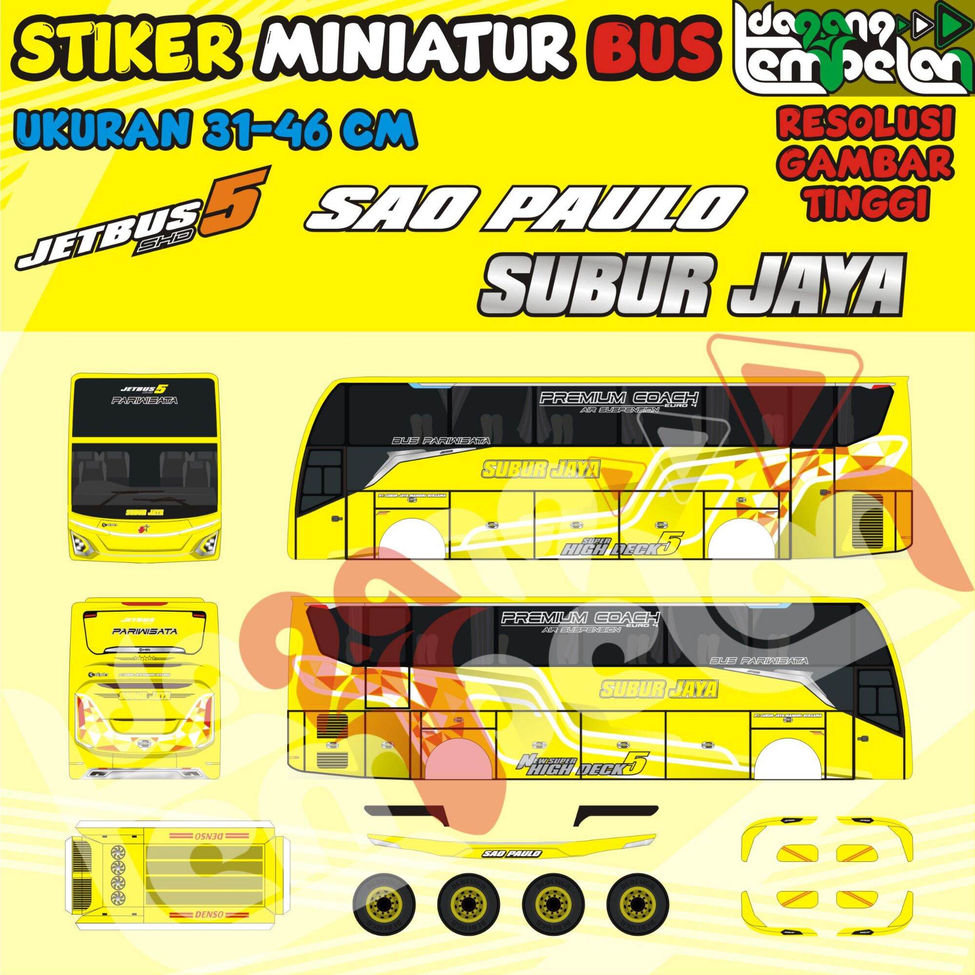 Stiker Miniatur Bus Terbaru | Lazada Indonesia