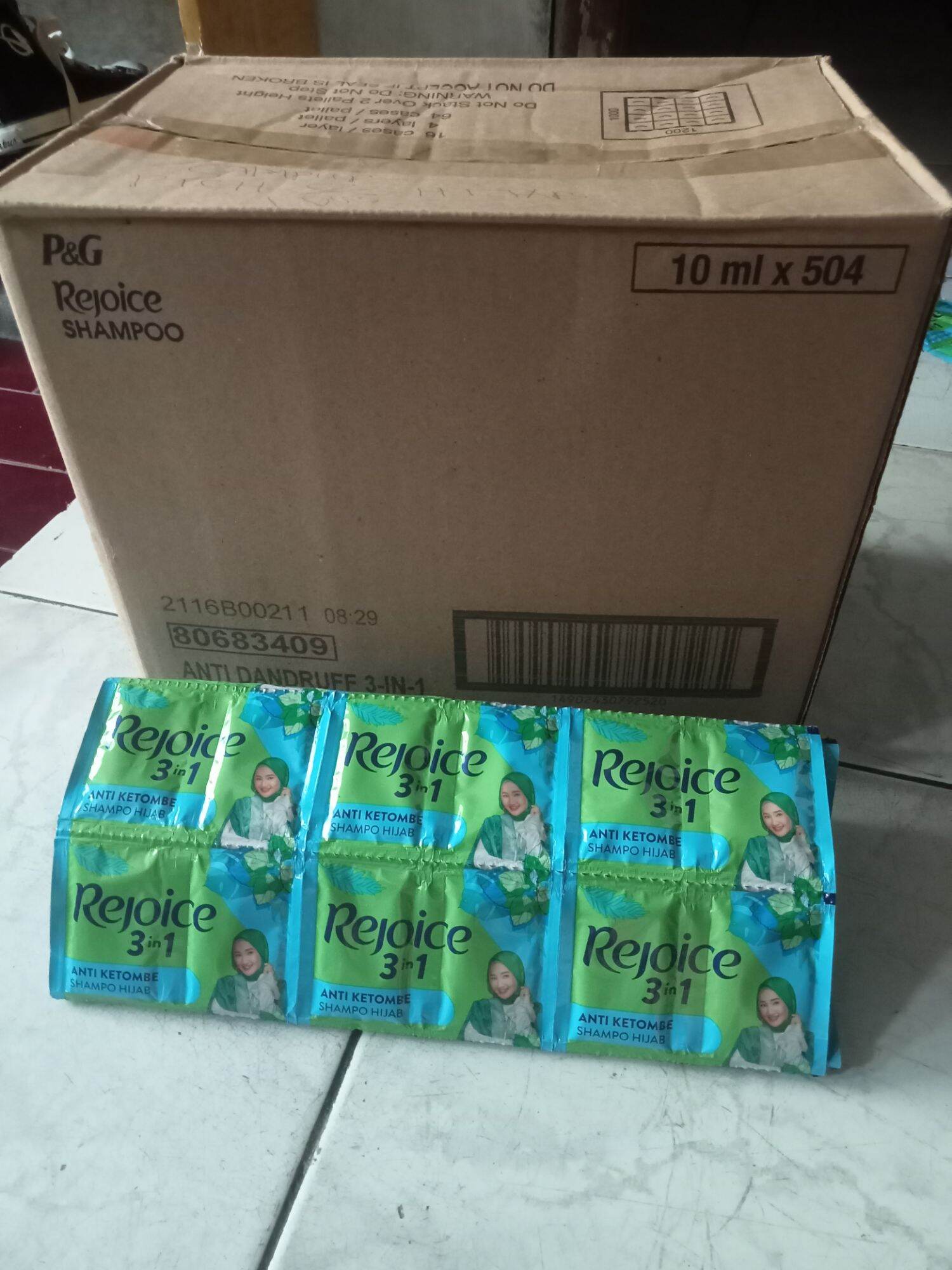 Shampo Rejoice 3 in 1 Anti ketombe hijab 1 dus isi 42 renceng /lusin | Lazada Indonesia