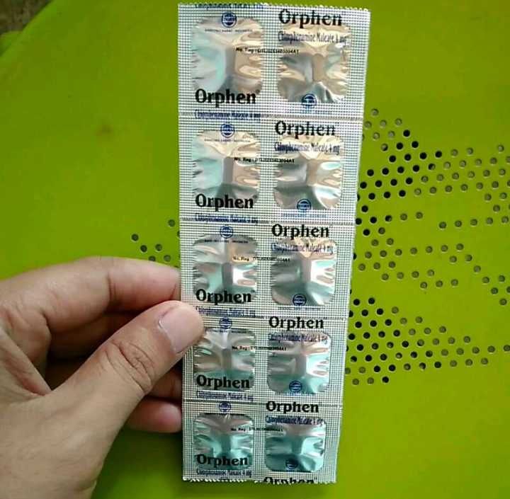 orphen kaplet (obat Alergi, Gatal, Kaligata, Biduran) | Lazada Indonesia