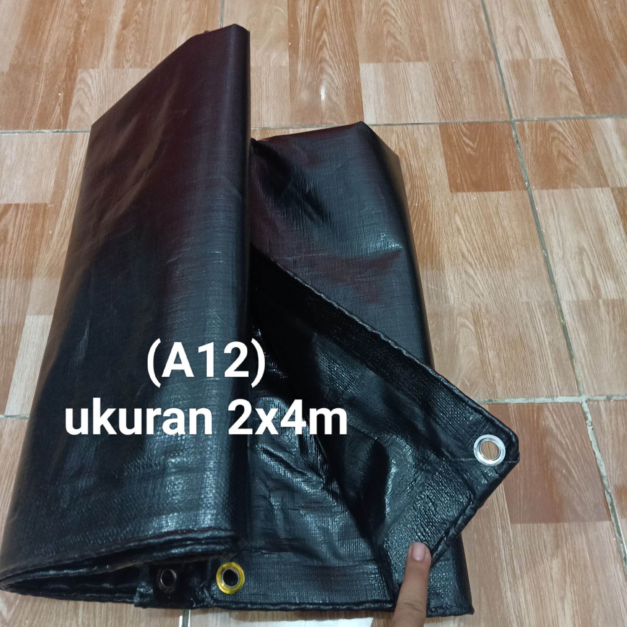 TERPAL A12 HITAM,ukuran 2x4m kuat dan tebal | Lazada Indonesia