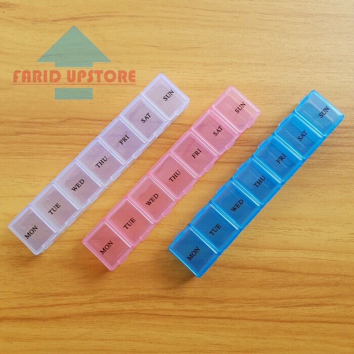 Pill Box 7 hari / Kotak obat harian | Lazada Indonesia