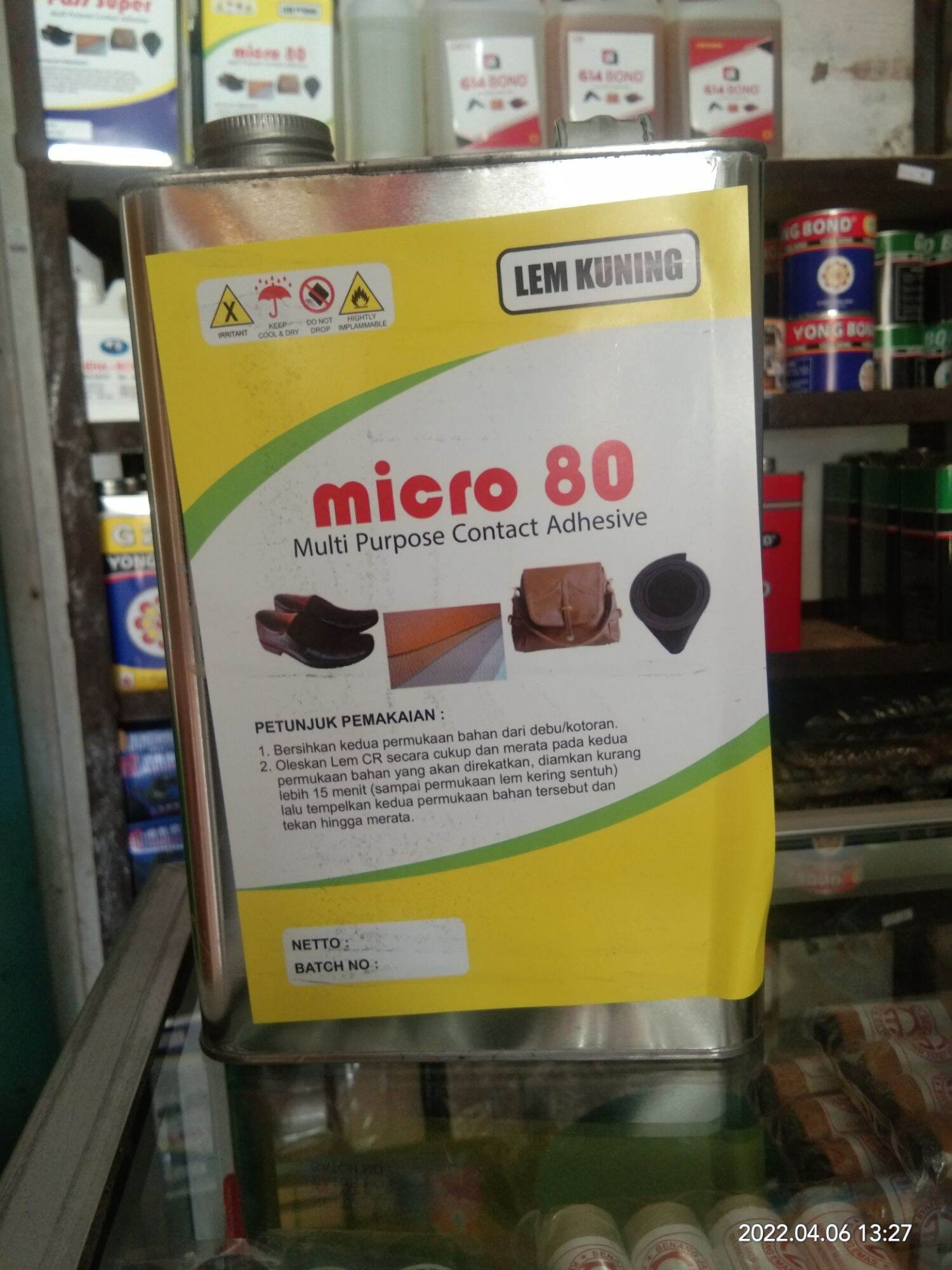 blukutuk store / lem micro 80 / lem 2 kg / lem kuning / lem serba guna ...