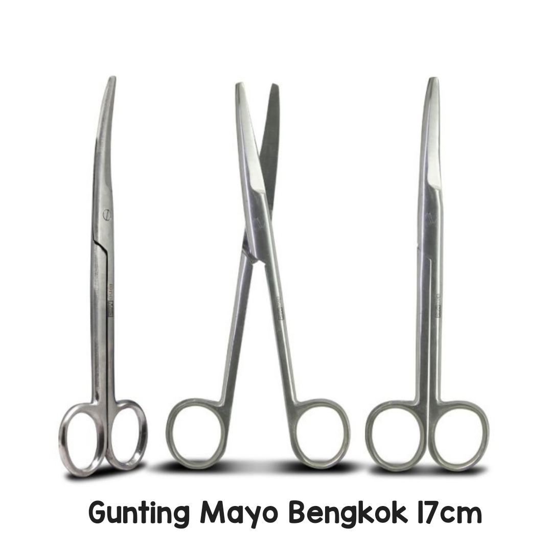 Gunting Mayo Bengkok Scissor Curved 17cm Stainless Steel | Lazada Indonesia