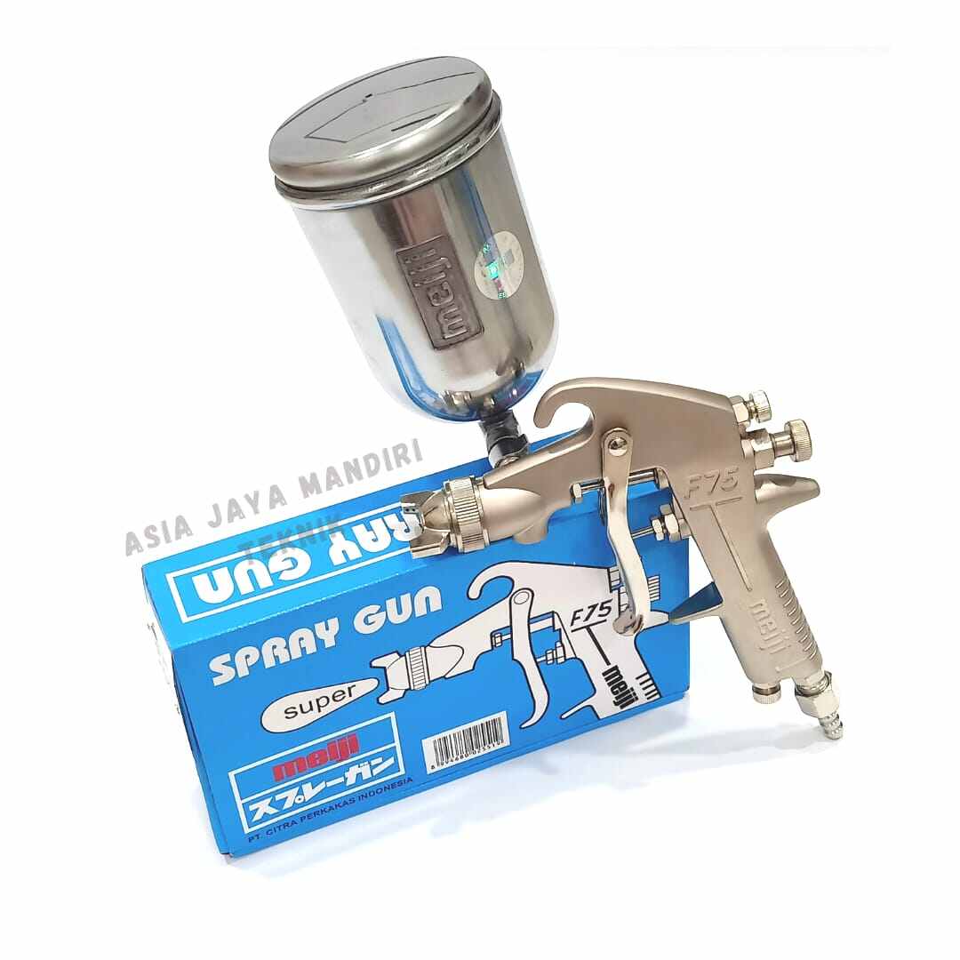SPRAY GUN MEIJI F75 PC4 400CC/ SEMPROTAN ANGIN CAT MEIJI TABUNG ATAS ...