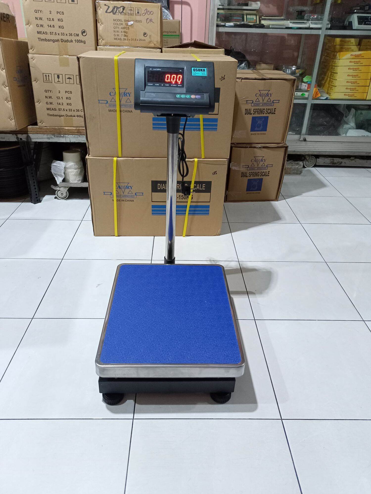 Timbangan Digital Duduk 150 kg,100kg Merk Osuka platform stainless | Lazada Indonesia
