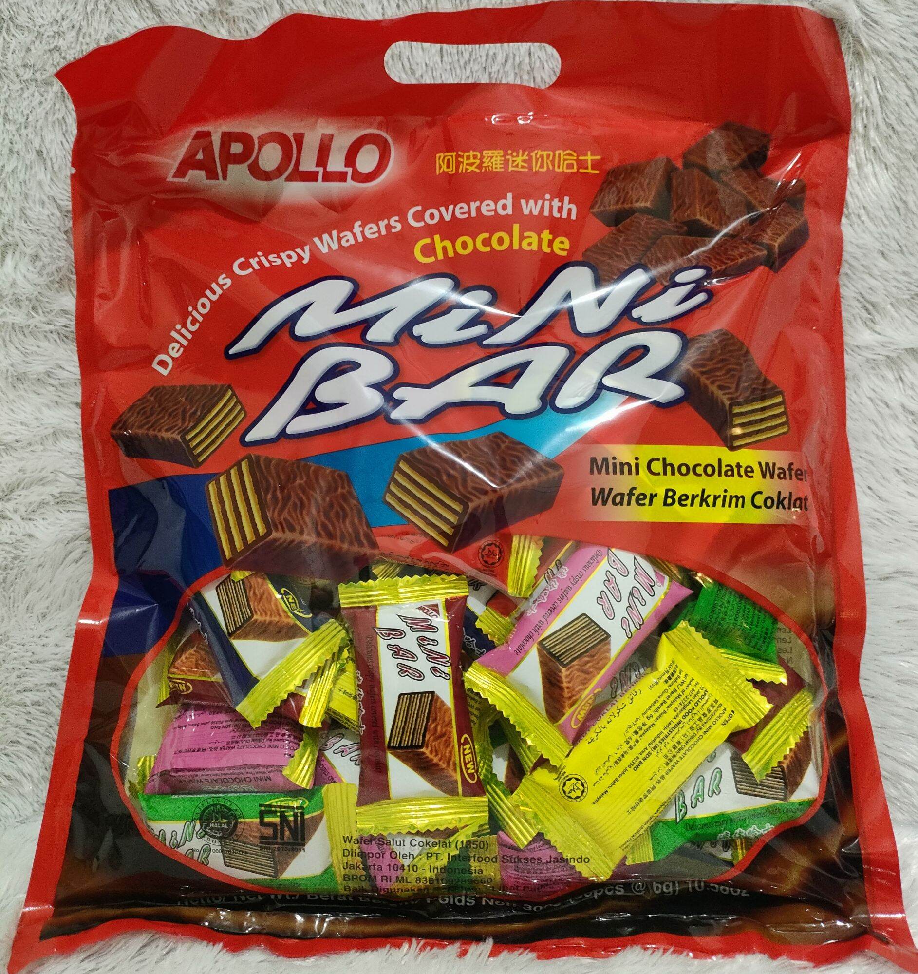 Apollo Mini Bar Wafer Chocolate/Wafer Coklat | Lazada Indonesia