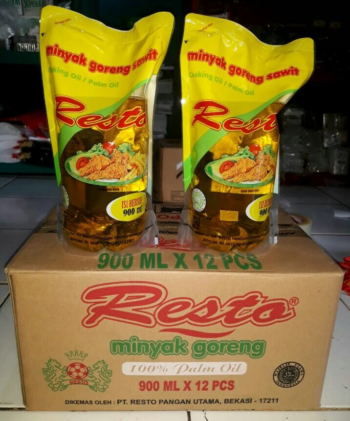 MINYAK GORENG RESTO 900ML 1 DUS ISI 12 PCS | Lazada Indonesia