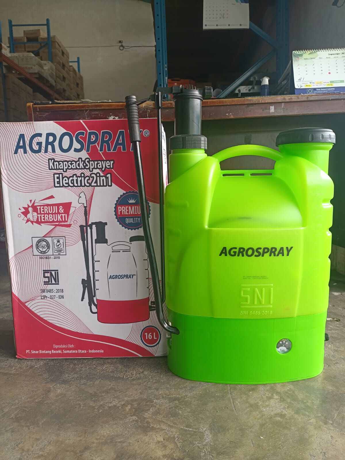 POMPA / SPRAYER ELEKTRIK AGROSPRAY 2 IN 1 KAPASITAS 16L SNI | Lazada ...