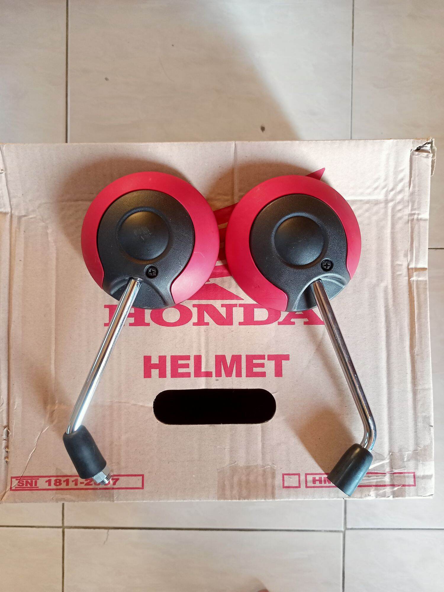 spion scoopy kanan atau kiri original honda warna merah dof 1 pcs ...