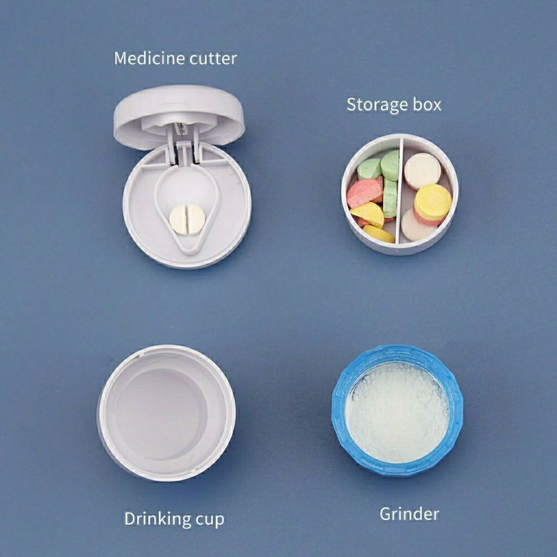 Grinder/ alat penggiling penghalus obat pil multifungsi 4 in 1/ kotak ...