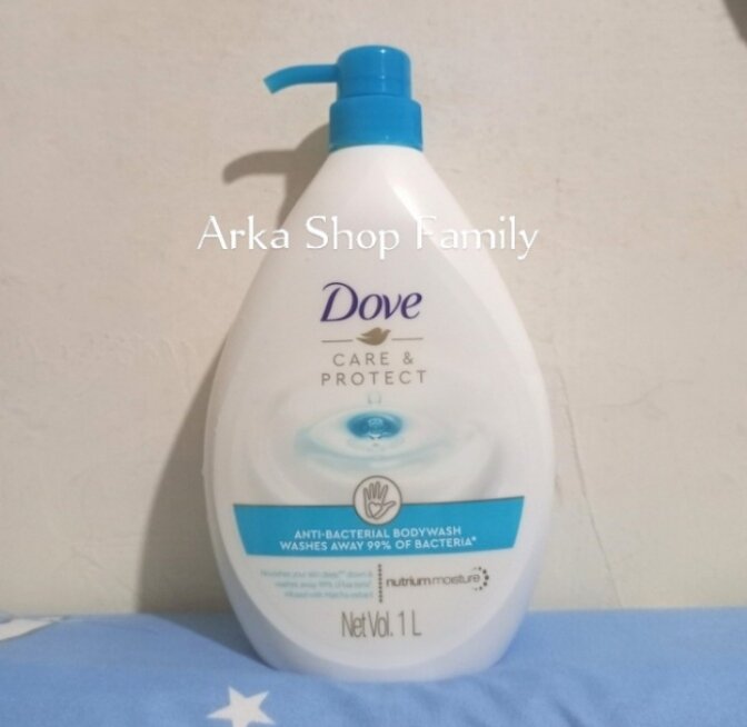 DOVE Body Wash Care & Protect Sabun Mandi Cair Botol Pump 1L 1000ml ...