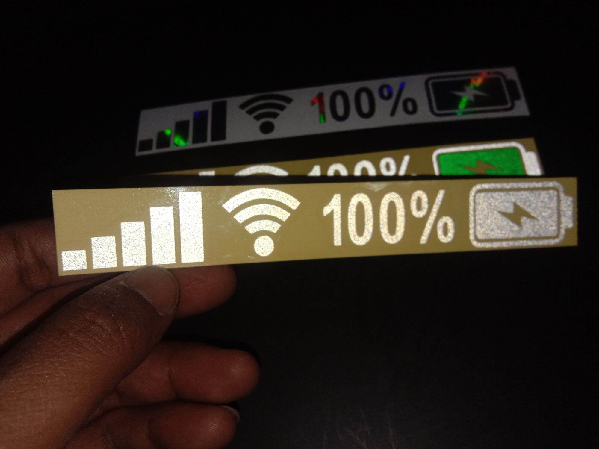 Sticker sinyal wifi menyala viral stiker wifi cutting acesoris variasi ...