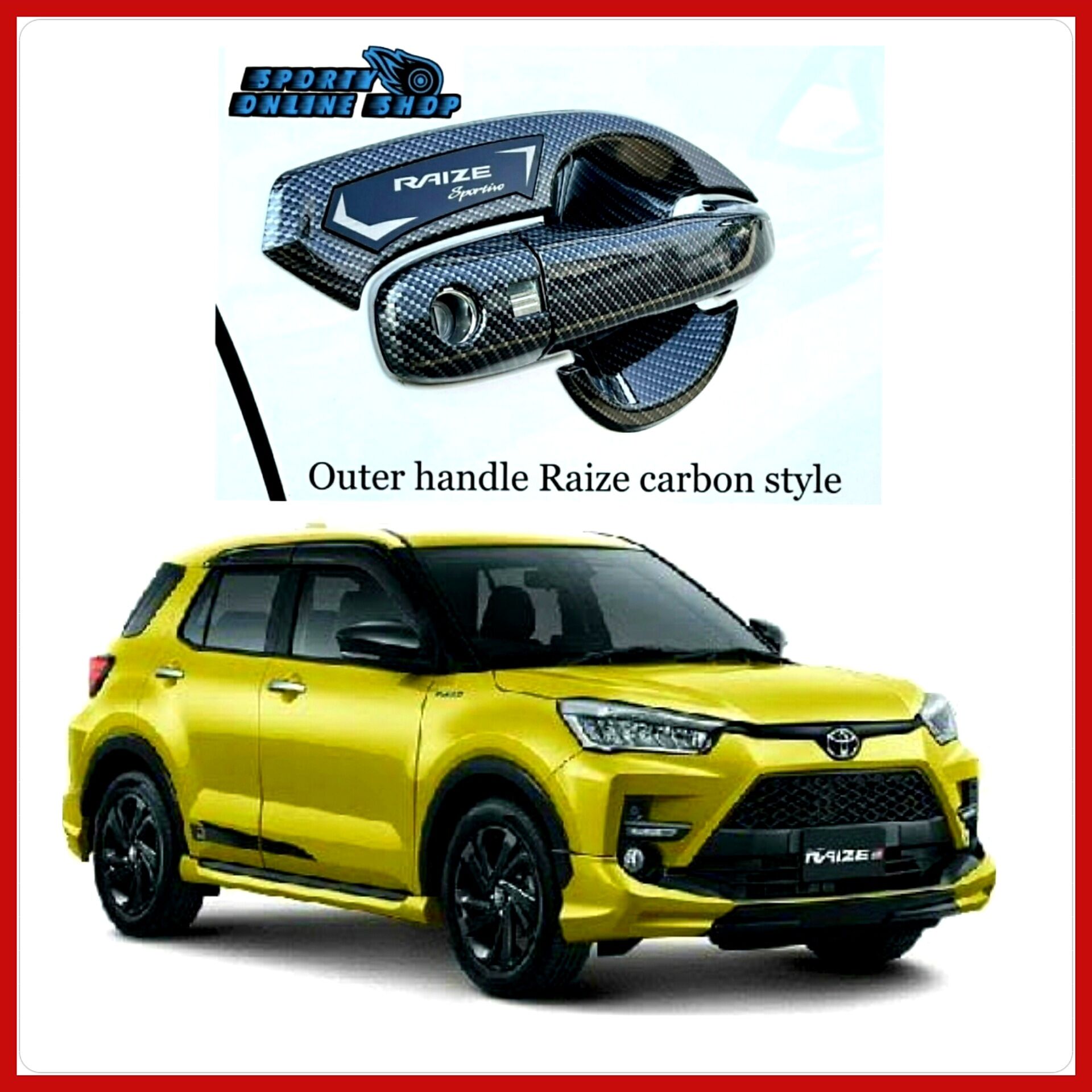 Handle Cover Pintu + Outer RAIZE Warna Carbon | Lazada Indonesia