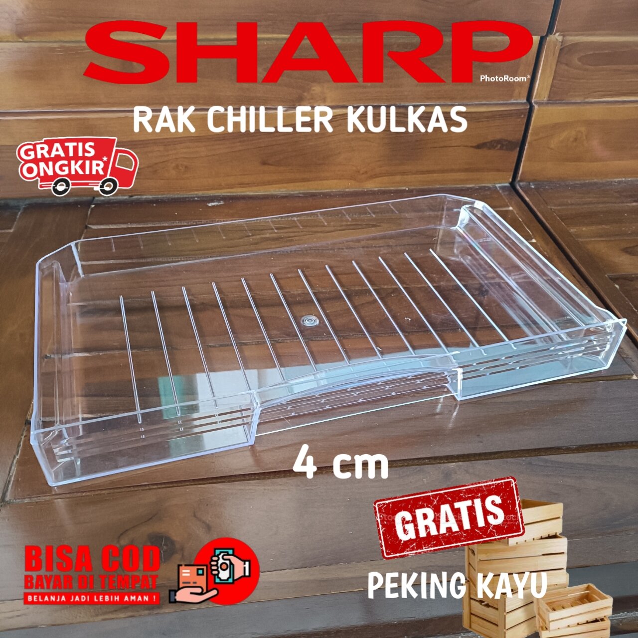 RAK PENAMPUNG AIR RAK CHILLER KULKAS SHARP 1 PINTU DAN 2 PINTU ORIGINAL ...