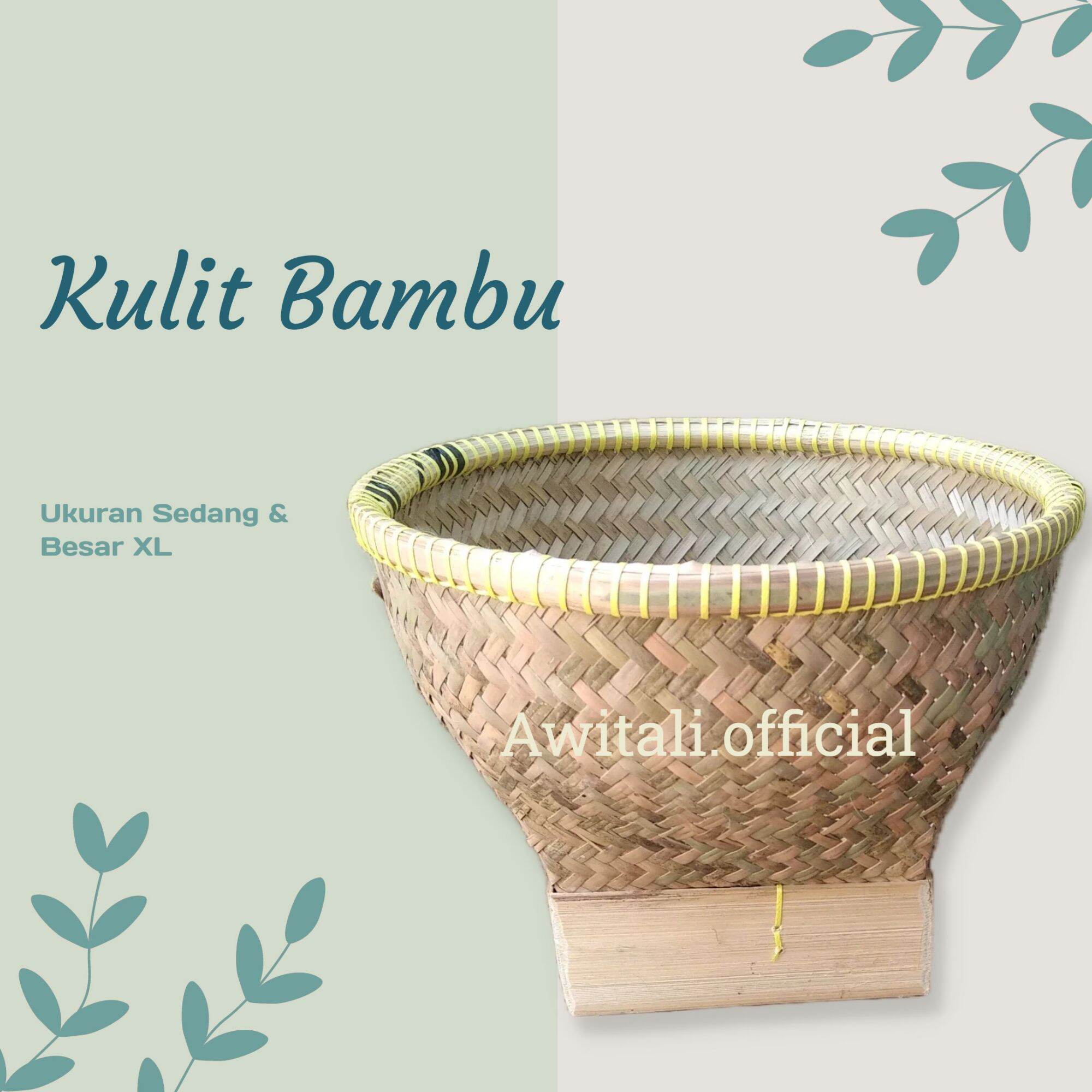Bakul Nasi Kulit Bambu Wakul Nasi Bambu Boboko Anyaman Bambu | Lazada ...