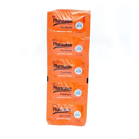Pharmaton GO 1 strip isi 5 Tablet dengan Gingseng Pharmaton Formula ...