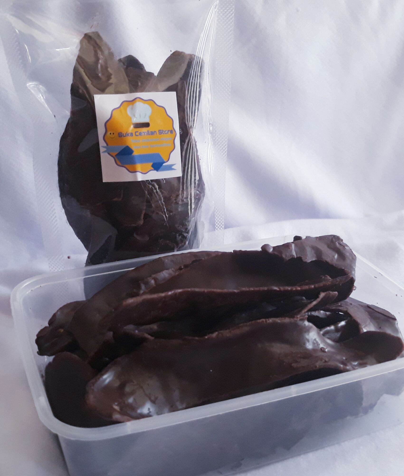 Cemilan Keripik Pisang Coklat Lumer [75 gram] / [150 gram] / kiloan ...