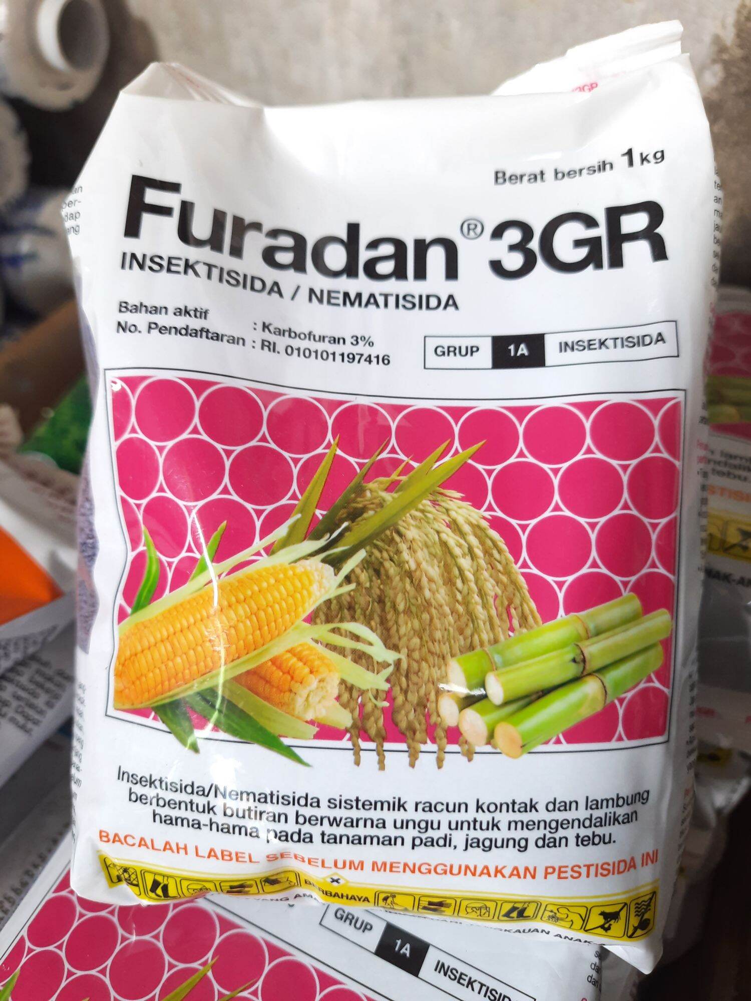 Insektisida / Nematisida FURADAN 3GR Kemasan 1 Kg (original 100% ...
