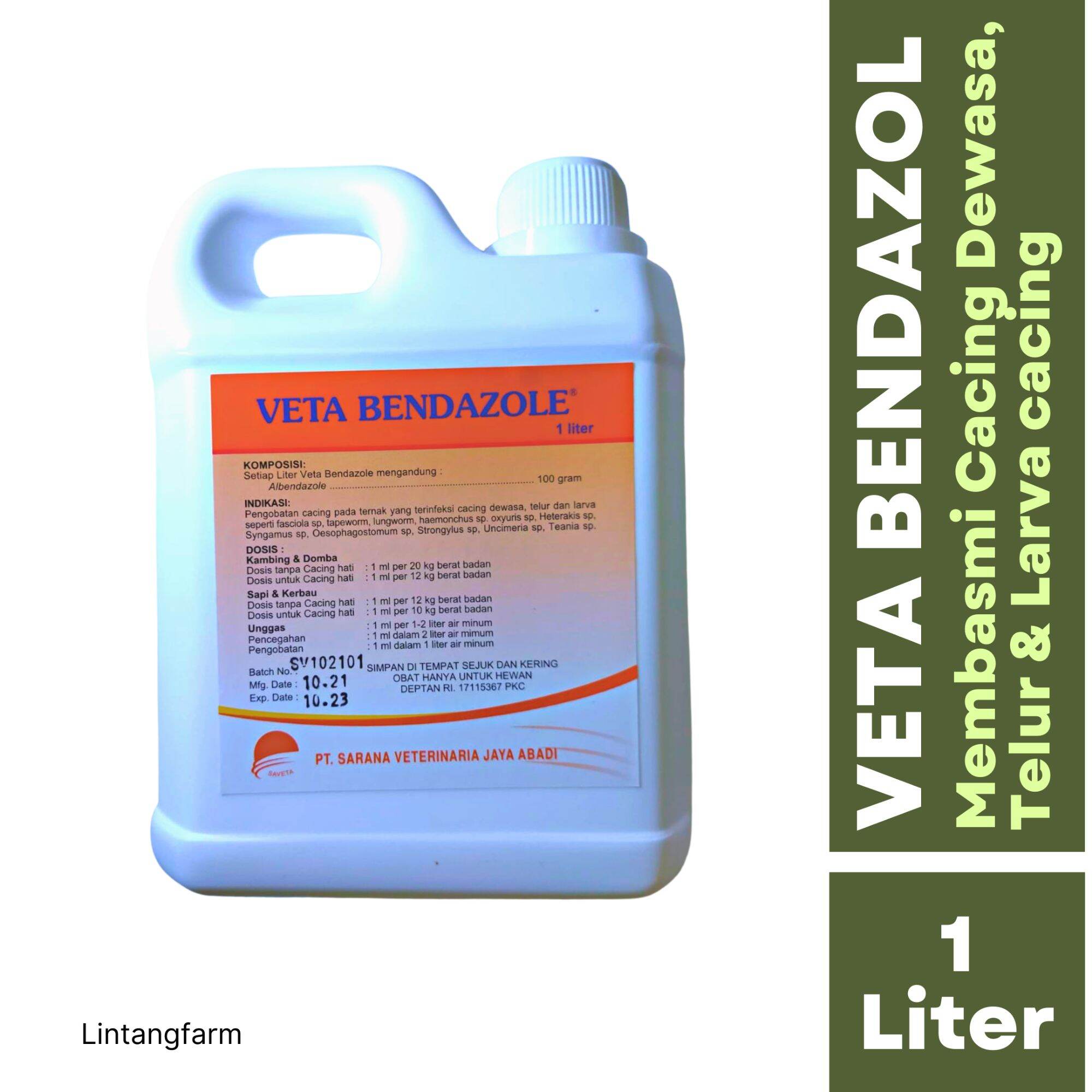 Veta Bendazol 125 1 Liter - Obat Cacing Sapi - Obat Cacing Kambing ... Veta Bendazol 125 1 Liter - Obat Cacing Sapi - Obat Cacing Kambing ...