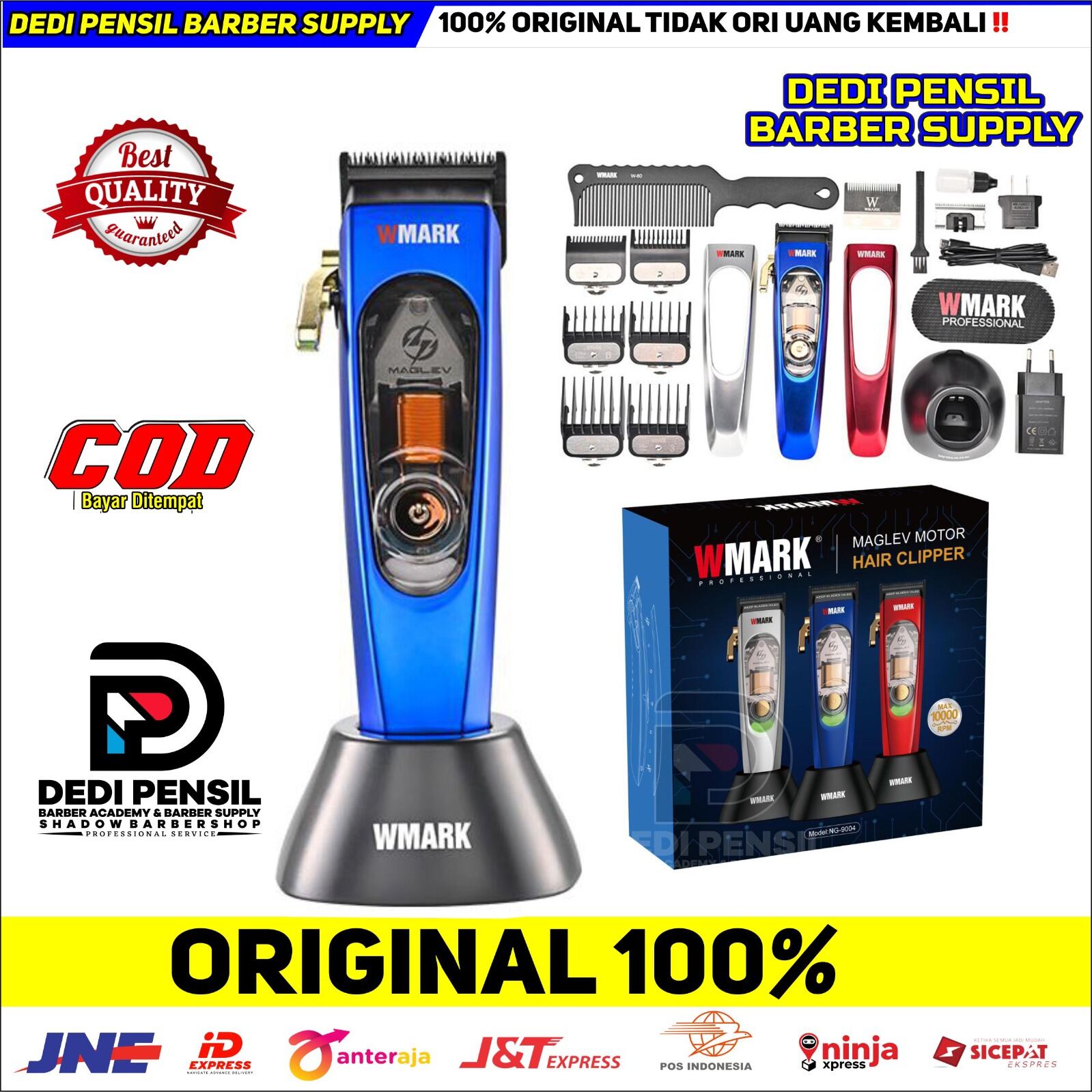 WMARK NG-9004 10000RPM MAGLEV MOTOR HAIR CLIPPER ORIGINAL | Lazada ...