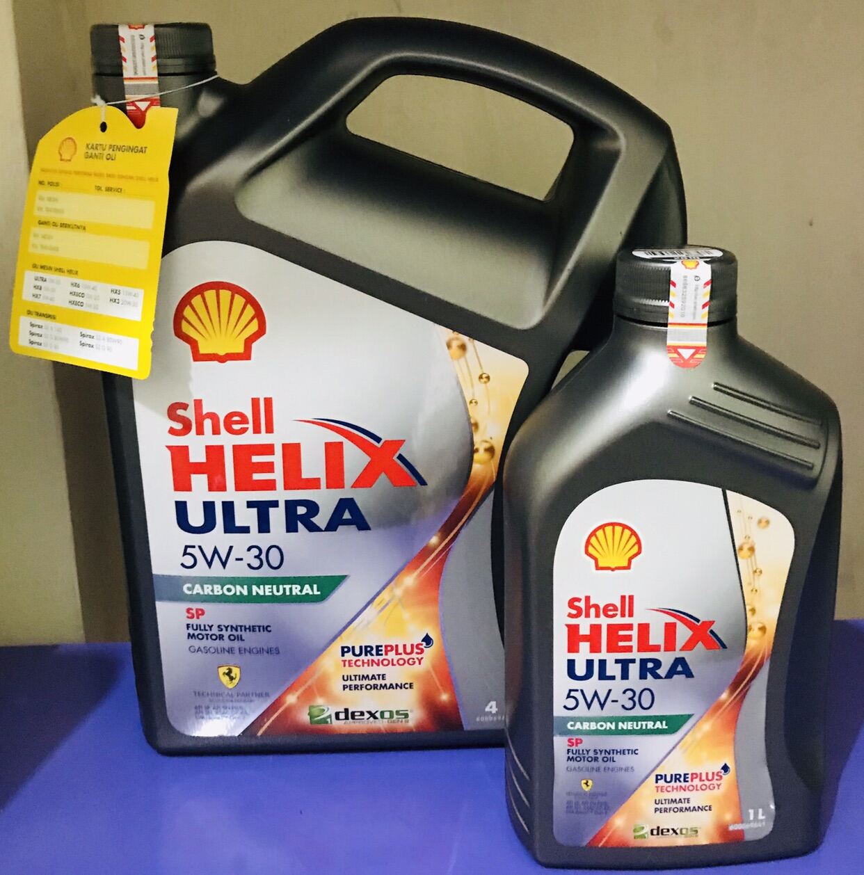 oli shell helix ultra 5w 30 / kemasan 5Liter (gratis filter oli ...