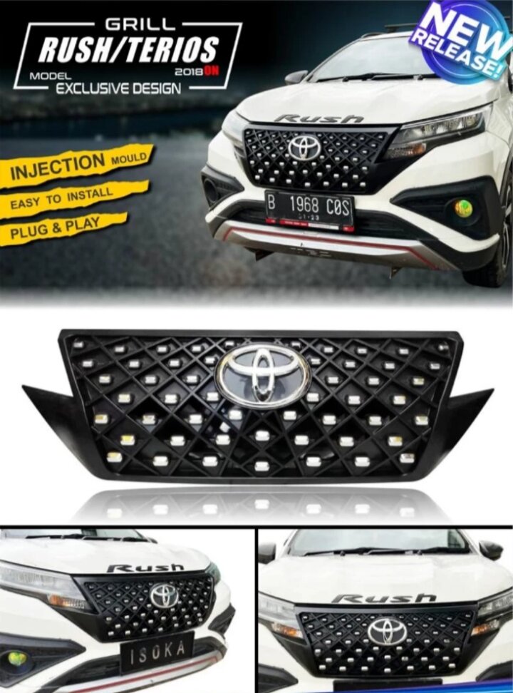 Grill Depan Mobil All New Rush Terios 2018 2019 2020 Model Exclusive ...