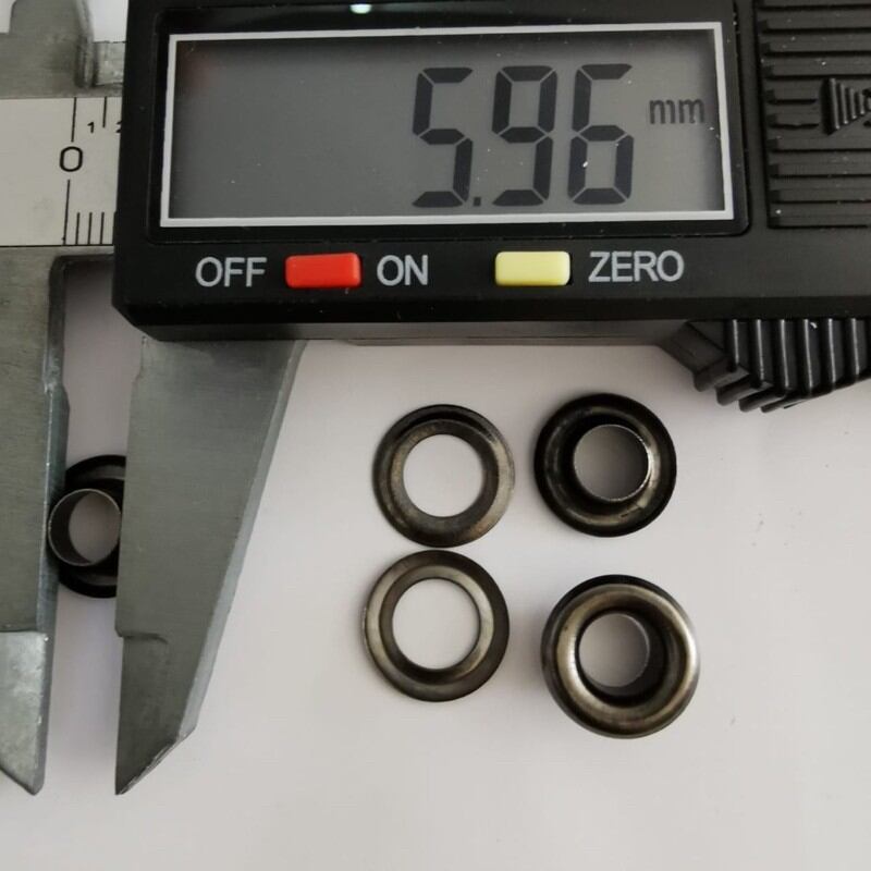 100 set + ring mata ayam / mata eyelet 6mm / mata ayam+ring belakang ...