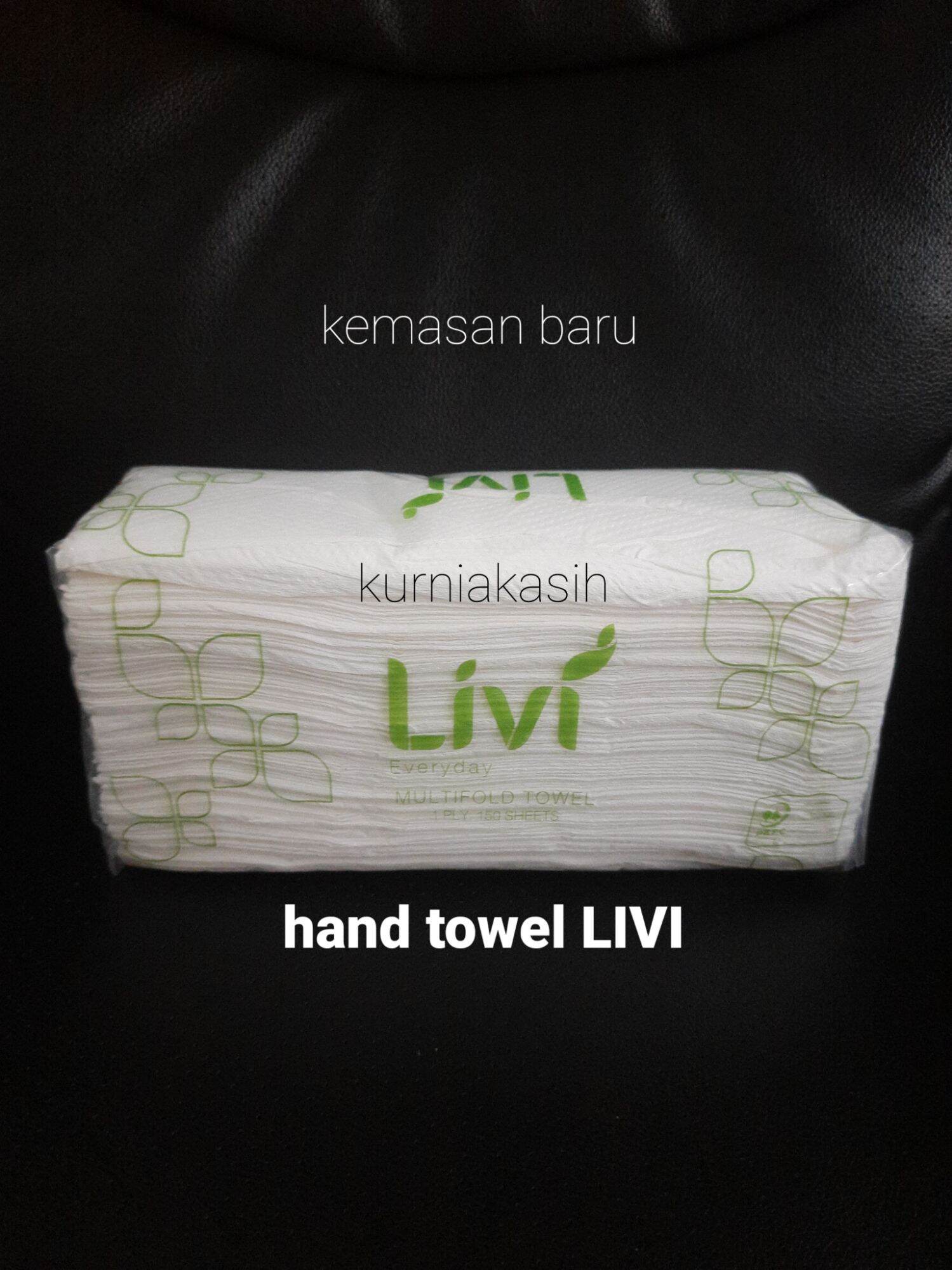 tissue LIVI SMART TOWEL MULTIFOLD 150's/tisu wastafel/tissu cuci tangan ...