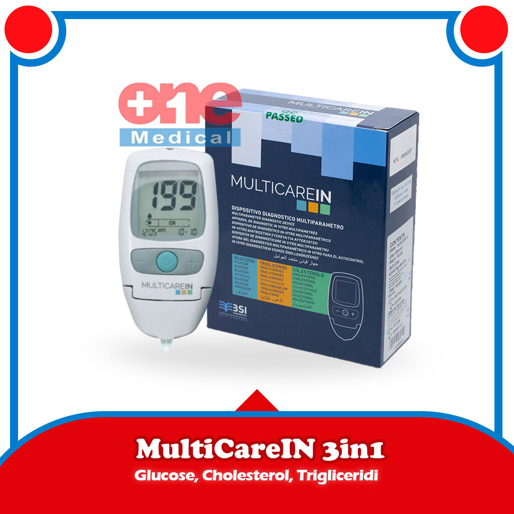 Alat Cek 3in1 Trigliserida TG Kolesterol Gula Darah Multicare In ...