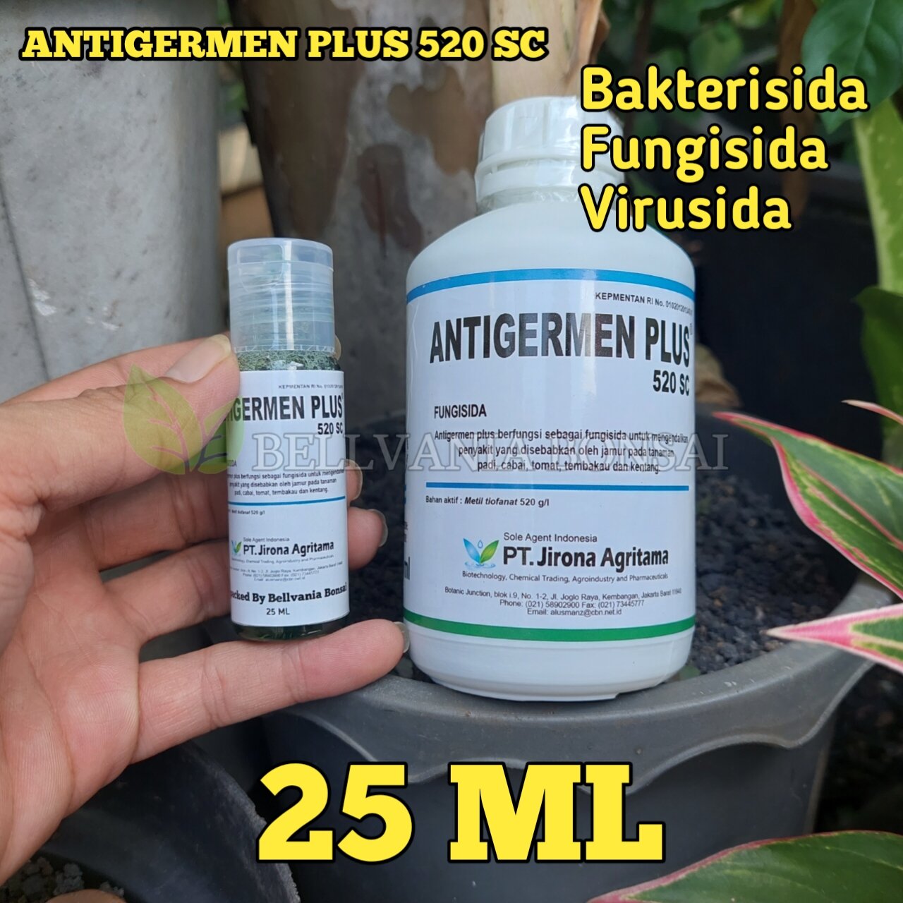 Antigermen Plus 520 SC 25 ML Fungisida Bakterisida Virusida Tanaman ...