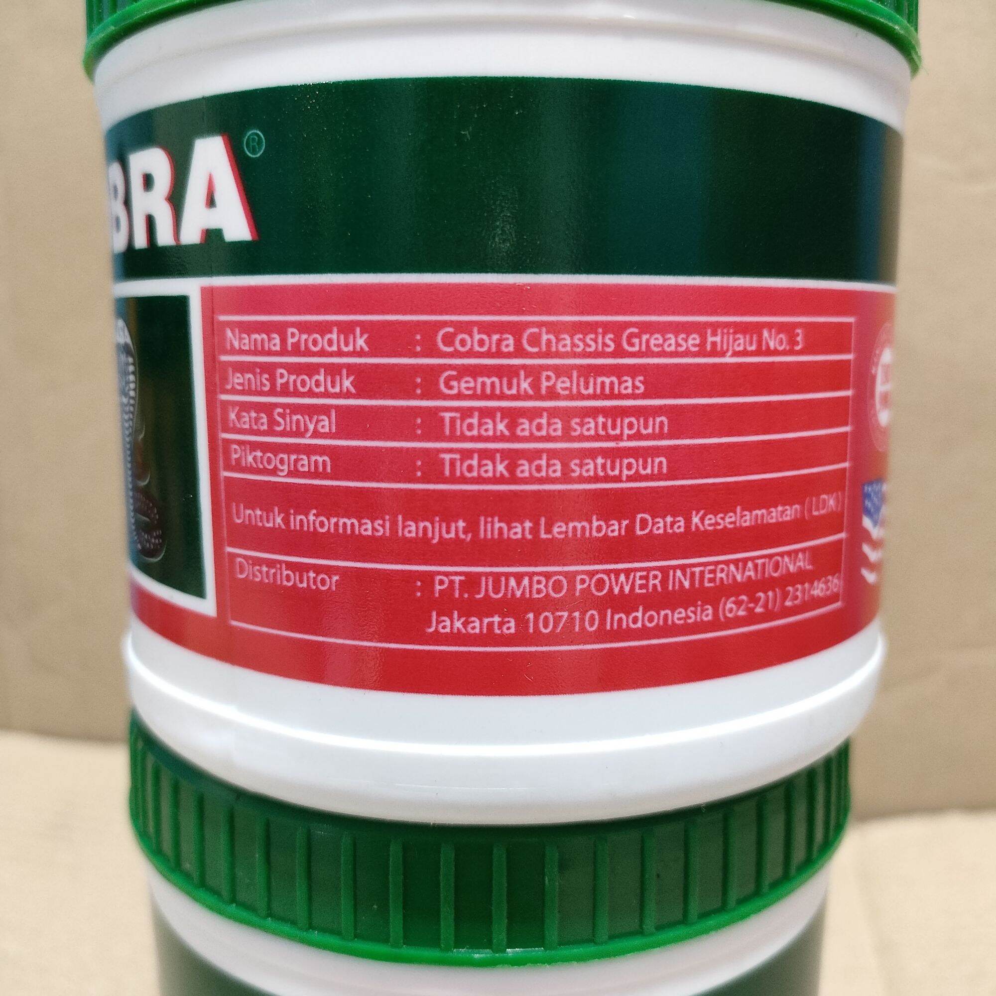 Grease COBRA Minyak Gemuk Stempet Cobra Chassis Grease 1LB 500 gram 0.5 ...