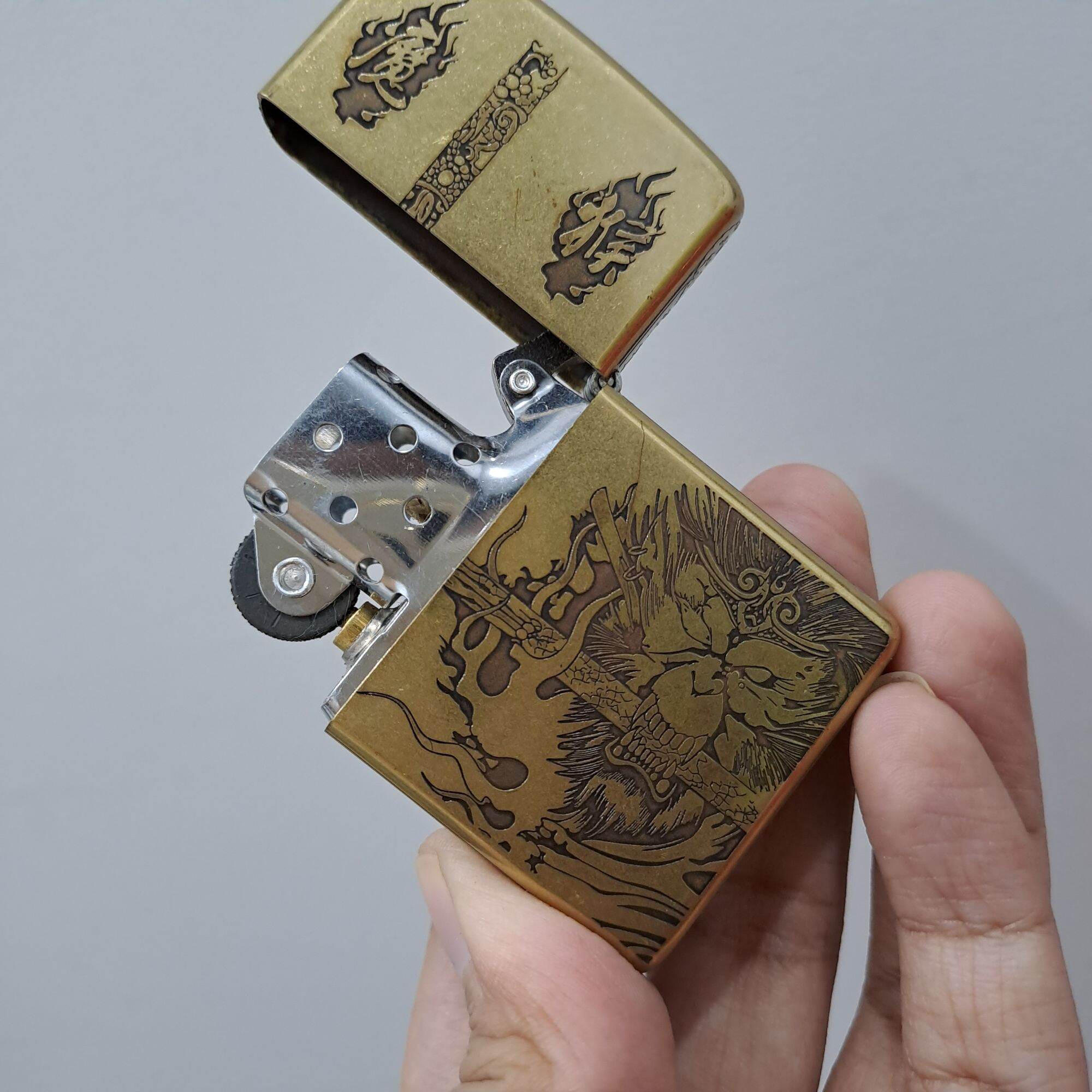 Korek Zippo Grafir custom Sun Go Kong Gold Full Grafir | Lazada Indonesia