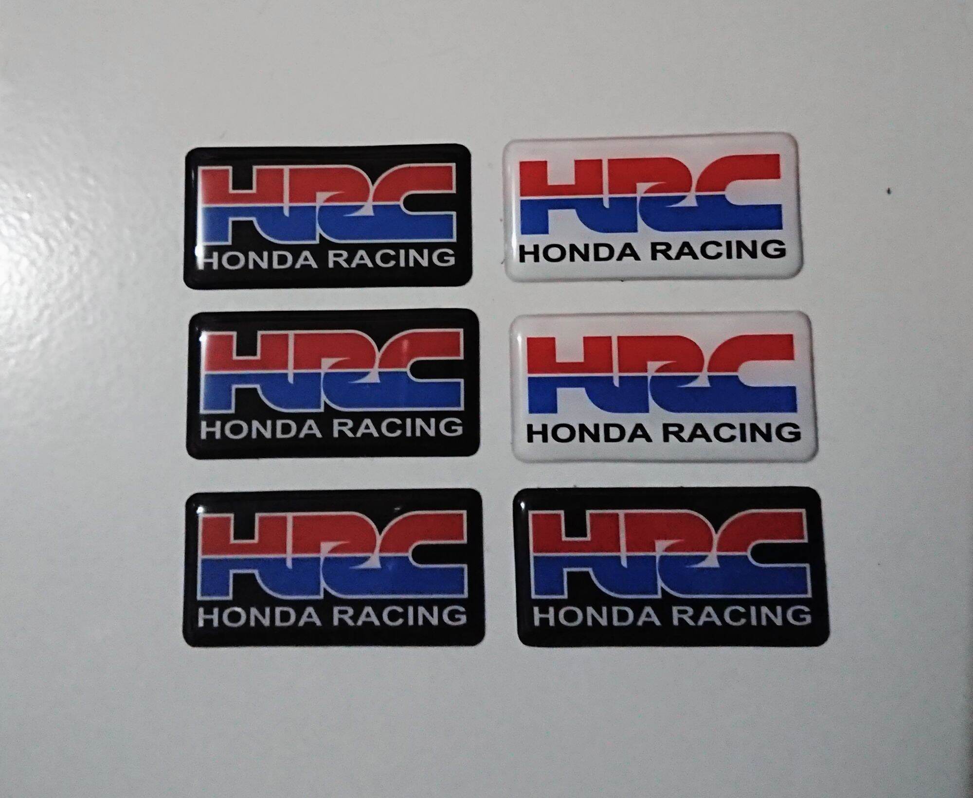 Emblem embos timbul logo stiker lambang logo HONDA RACING HAGER HRC ...
