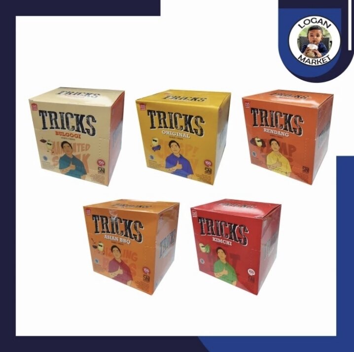 Tricks Snack Baked Chips Potato Kentang Box Isi 10 Original Barbeque ...