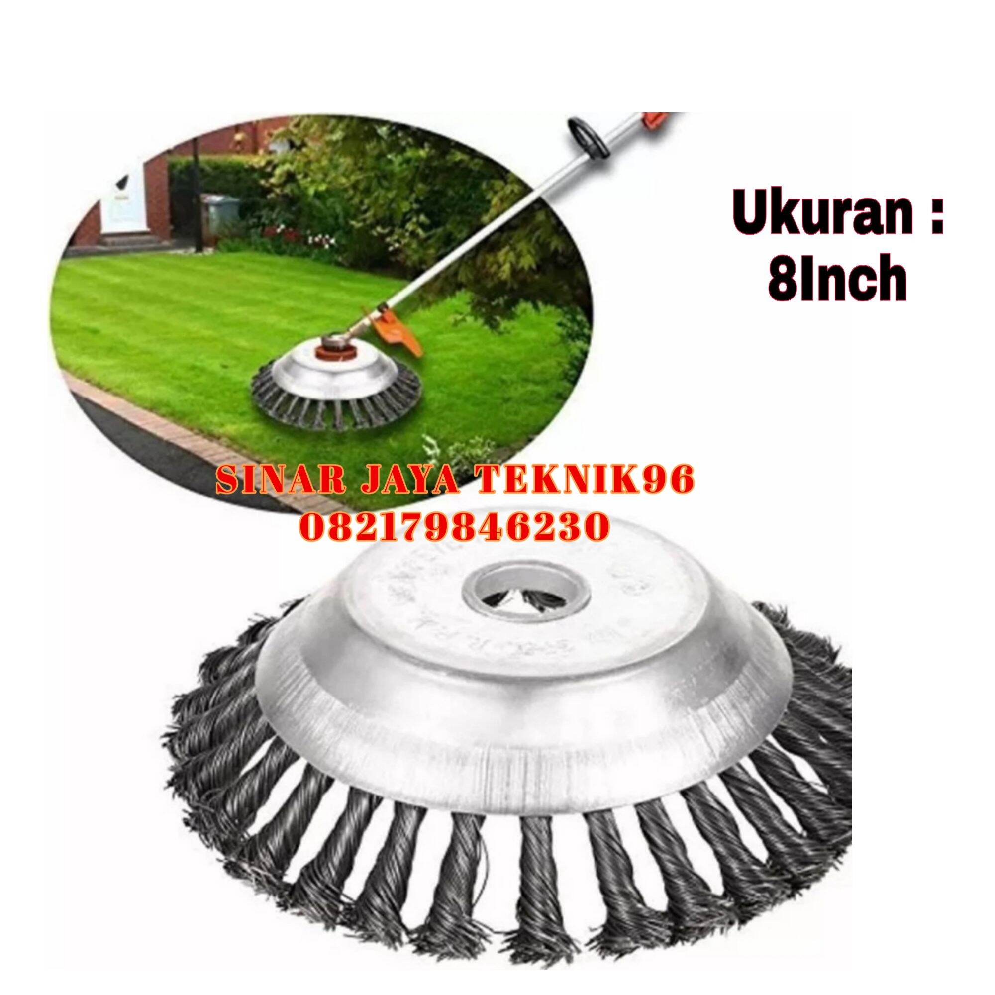 MATA PISAU MESIN POTONG RUMPUT SIKAT KAWAT BAJA UKURAN 8 INCH | Lazada ...