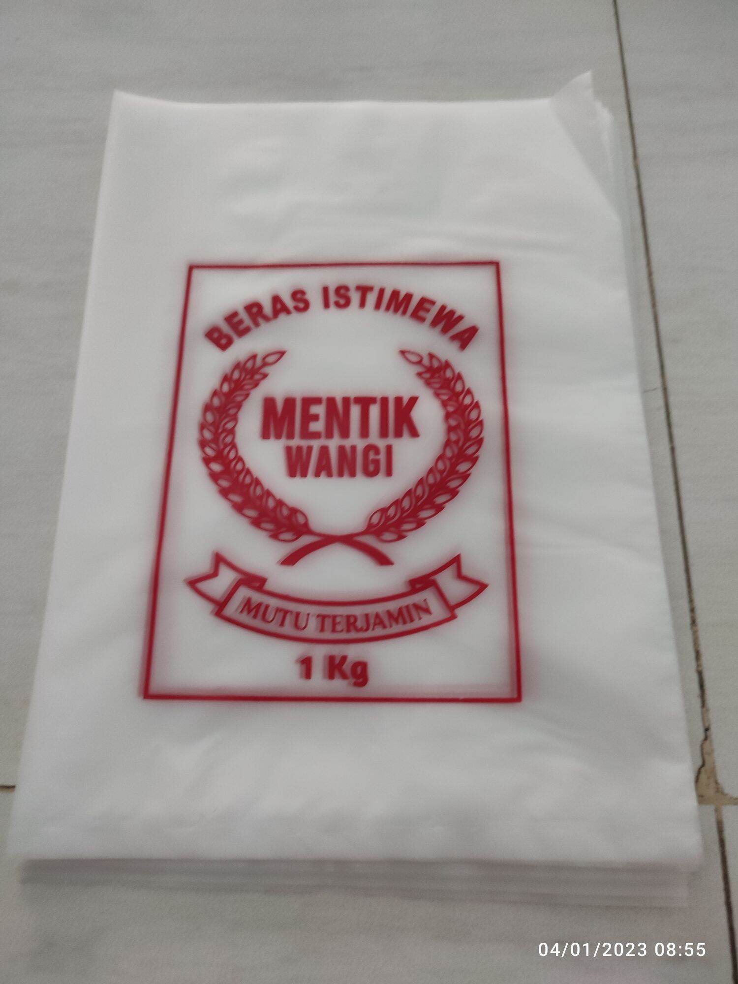 Plastik beras 1 kg cap Mentik Wangi dan Ramos isi 100 lembar | Lazada ...