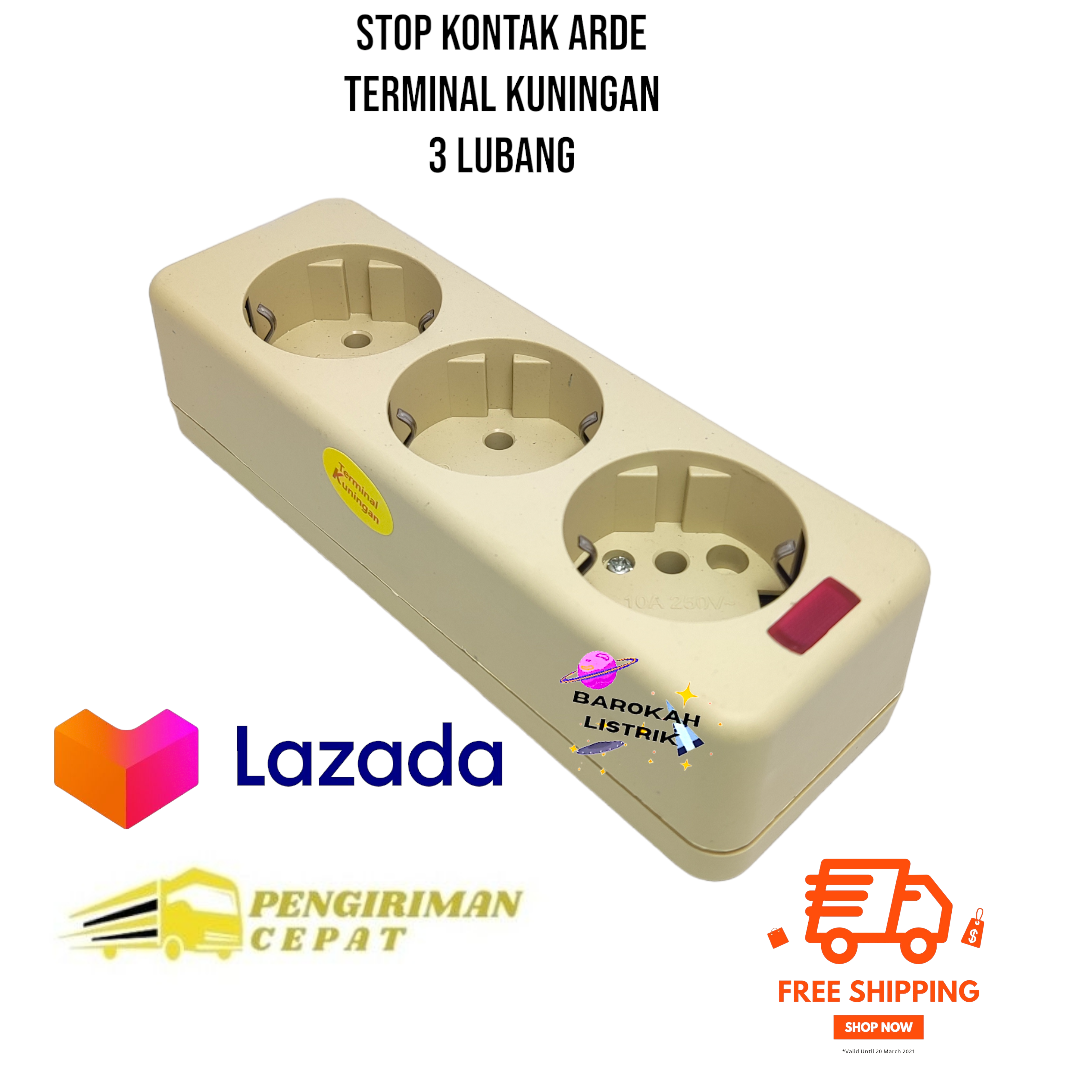 Stop Kontak Arde Tiga Lubang Terminal Kuningan Sudah SNI/Colokan ...