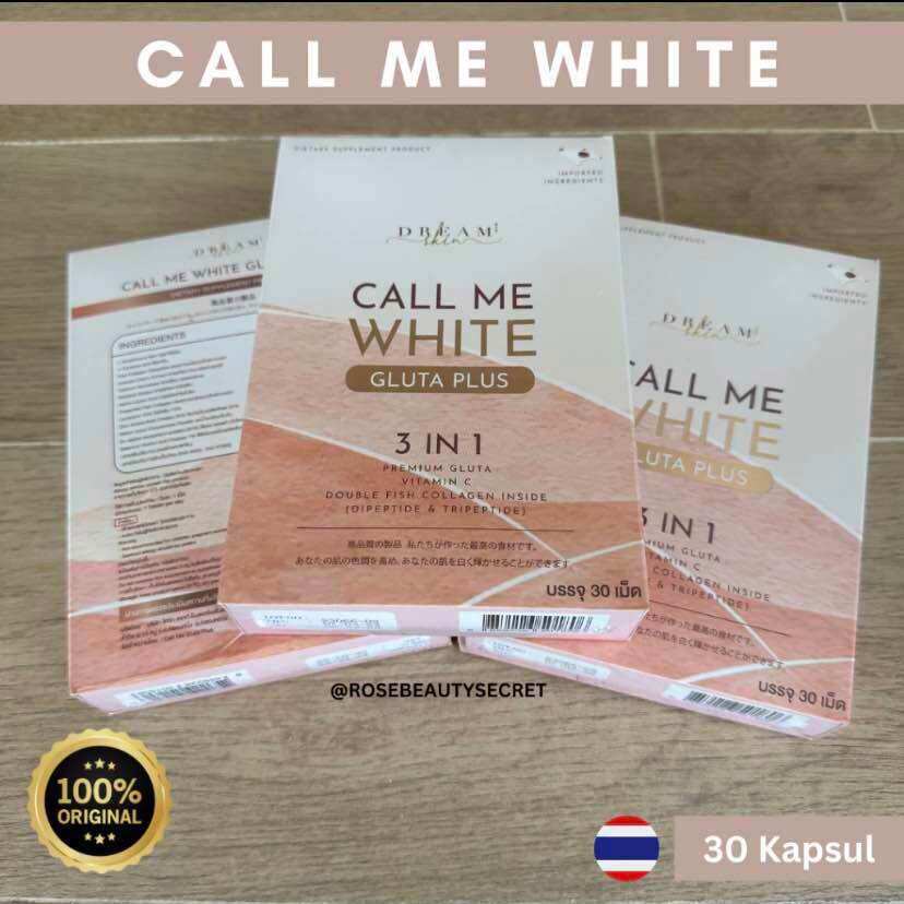 CALL ME WHITE GLUTA PLUS 3 IN 1 GLUTA COLLAGEN DREAM SKIN | Lazada ...