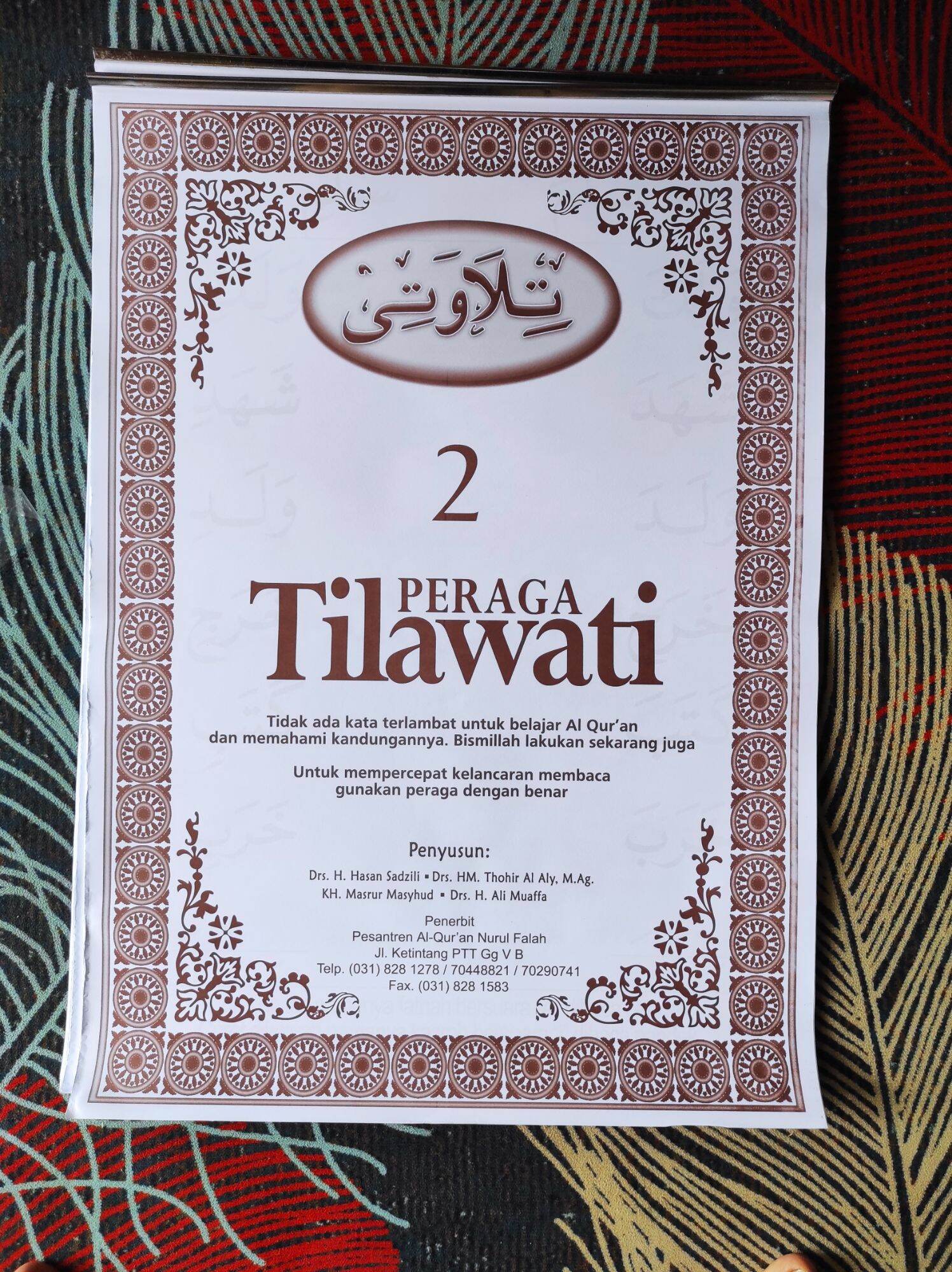 Lembar Edukasi Peraga Tilawatil jilid 1,2,3,4,5,6 | Lazada Indonesia