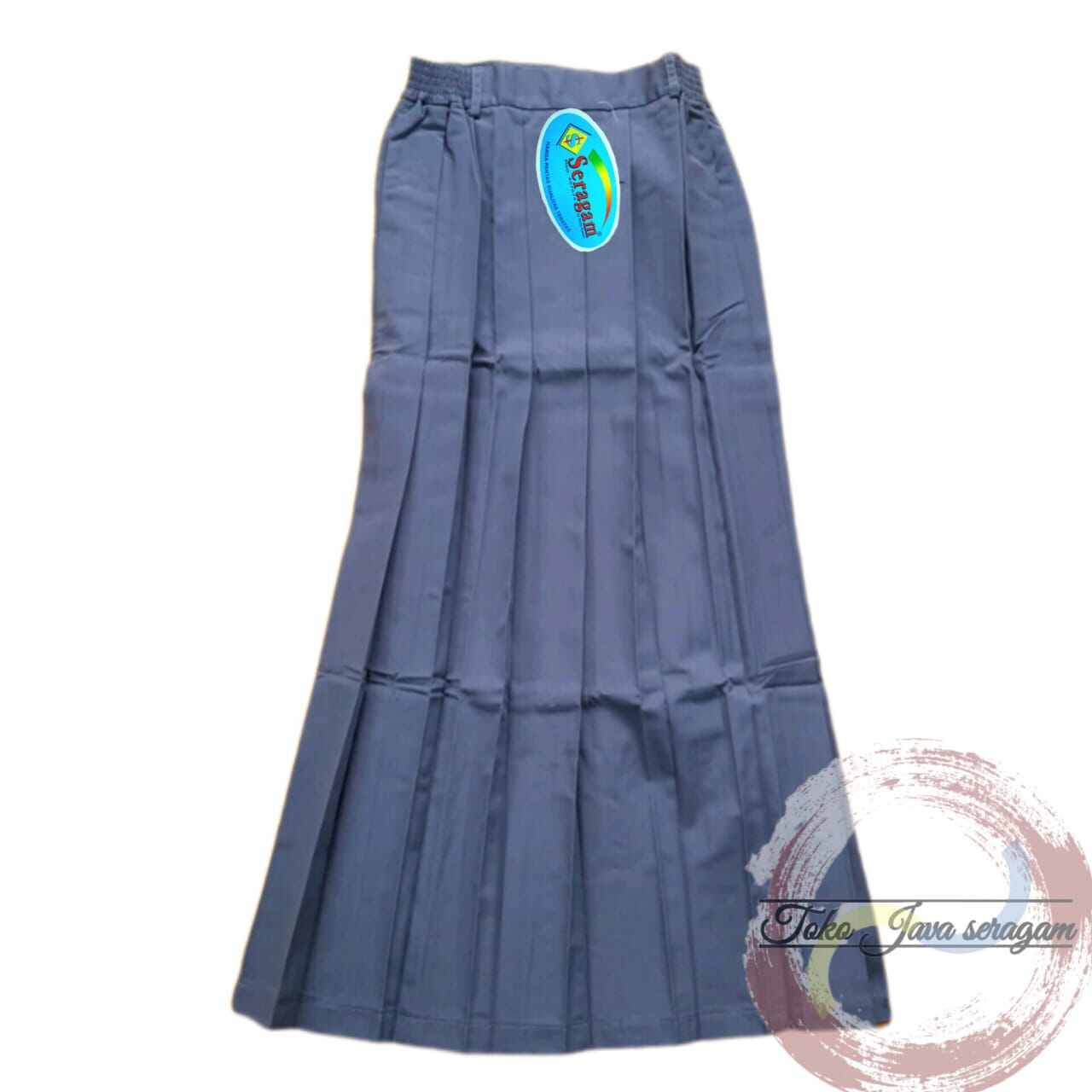 Rok Seragam SMA Panjang Abu-abu Rempel Merk Seragam Bullofa Sekolah SMK MA | Lazada Indonesia