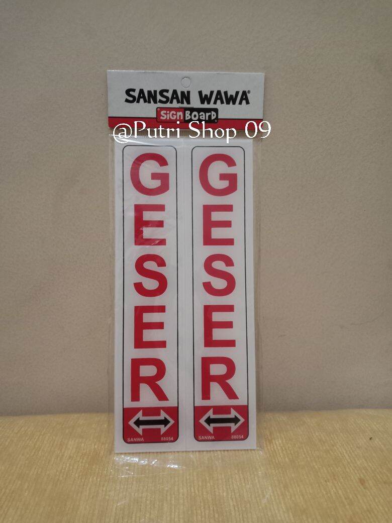 Akrilik Sign Board "GESER" | Lazada Indonesia