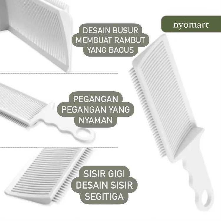 Sisir Barber Cukur Potong rambut Fade Comb Fading Long Short gradasi Perlengkapan Barbershop ...