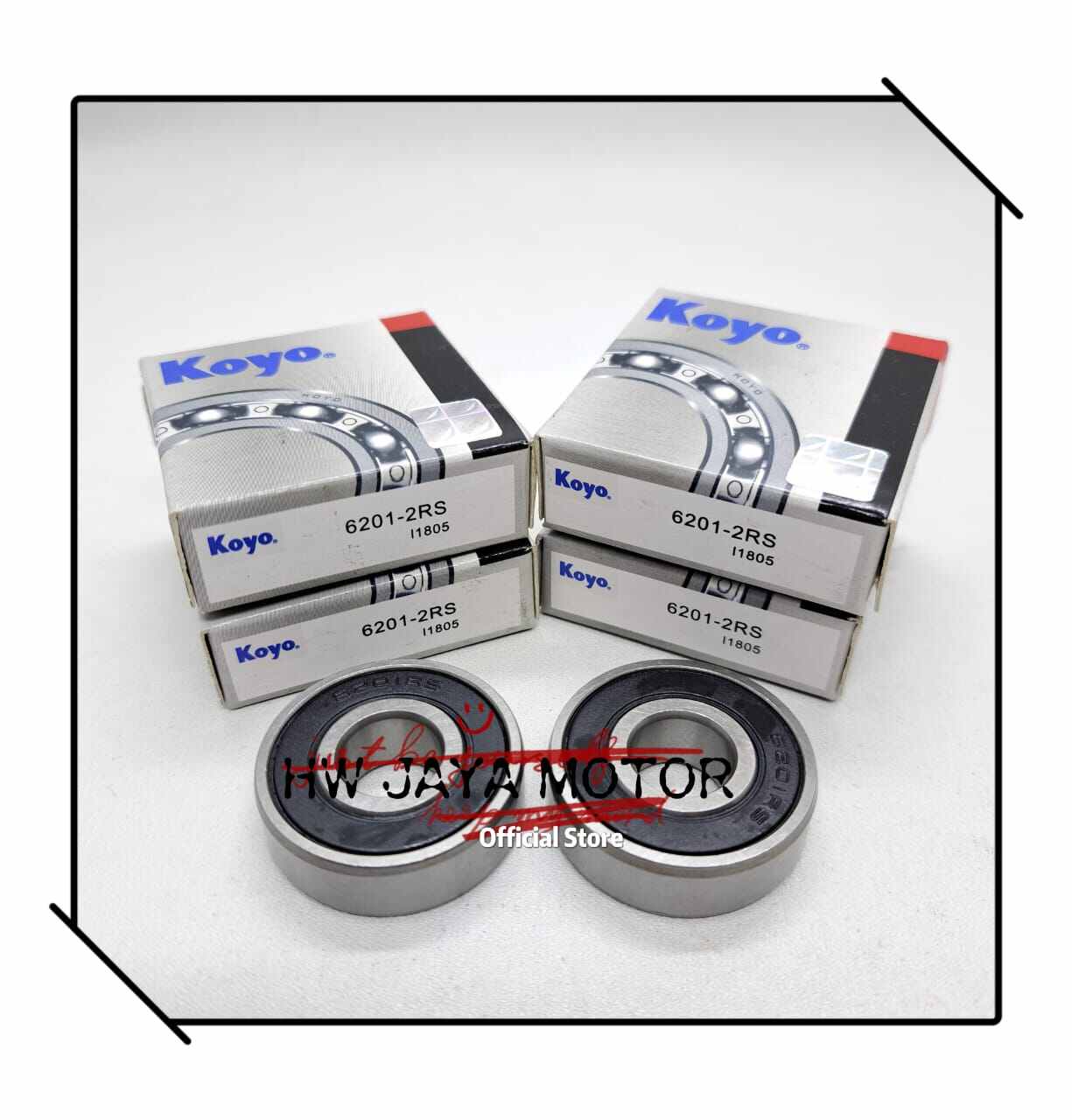 BALL BEARING 6201 2RS KOYO ORIGINAL | Lazada Indonesia