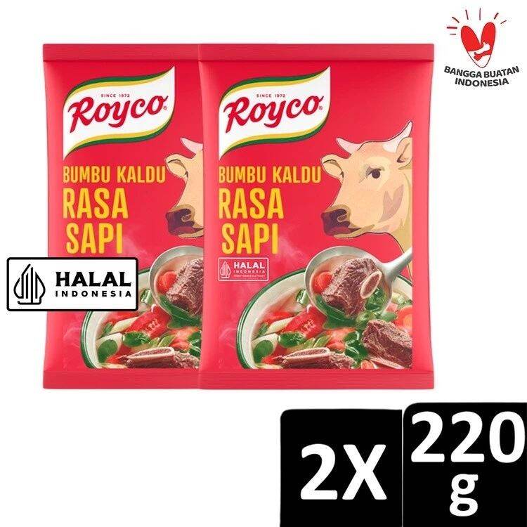 Royco bumbu kaldu Rasa Ayam / Sapi 220 gram (ISI 2) bumbu lezat masakan ...