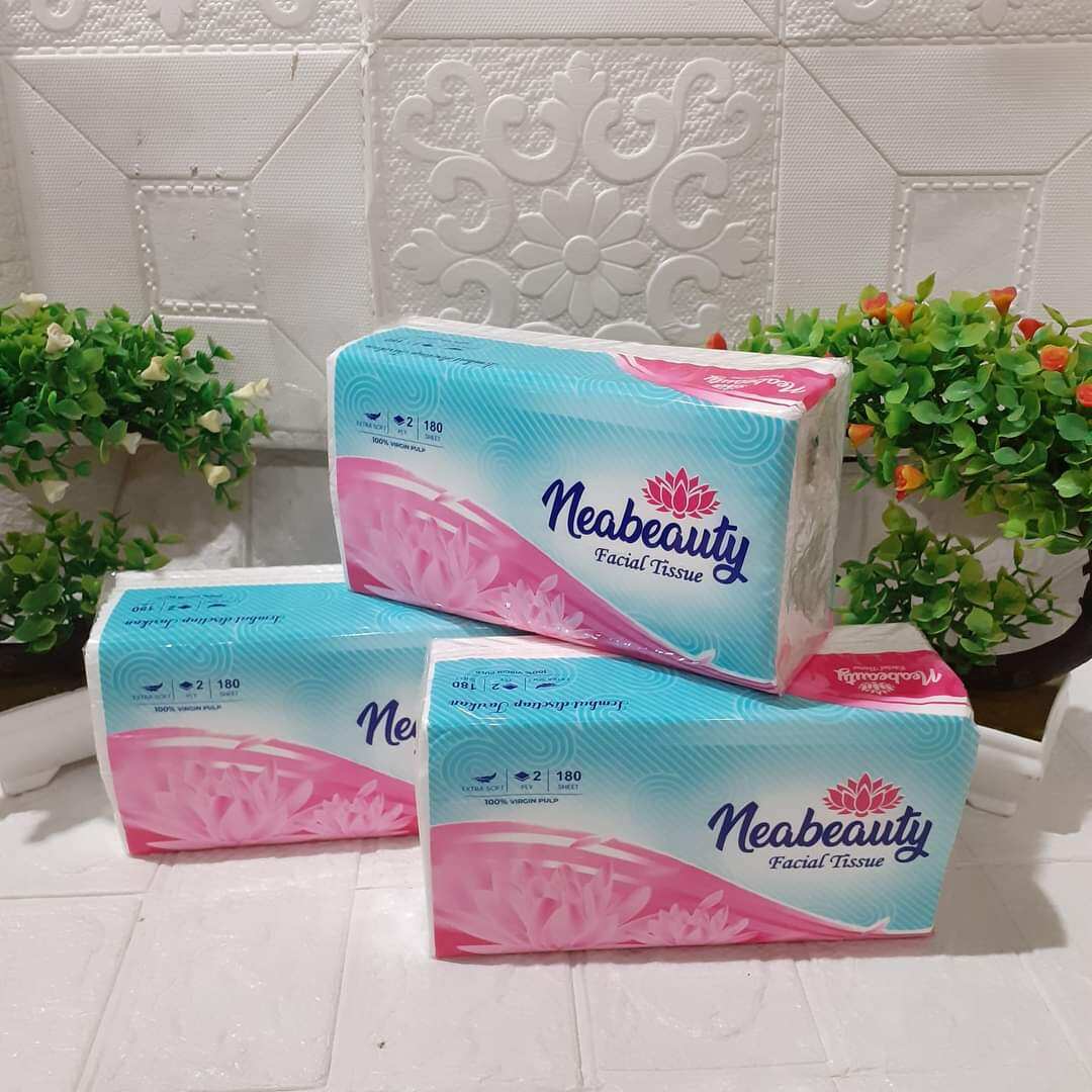 TISU KERING - NEABEAUTY FACIAL TISSUE 2PLY - 180'Sheet | Lazada Indonesia