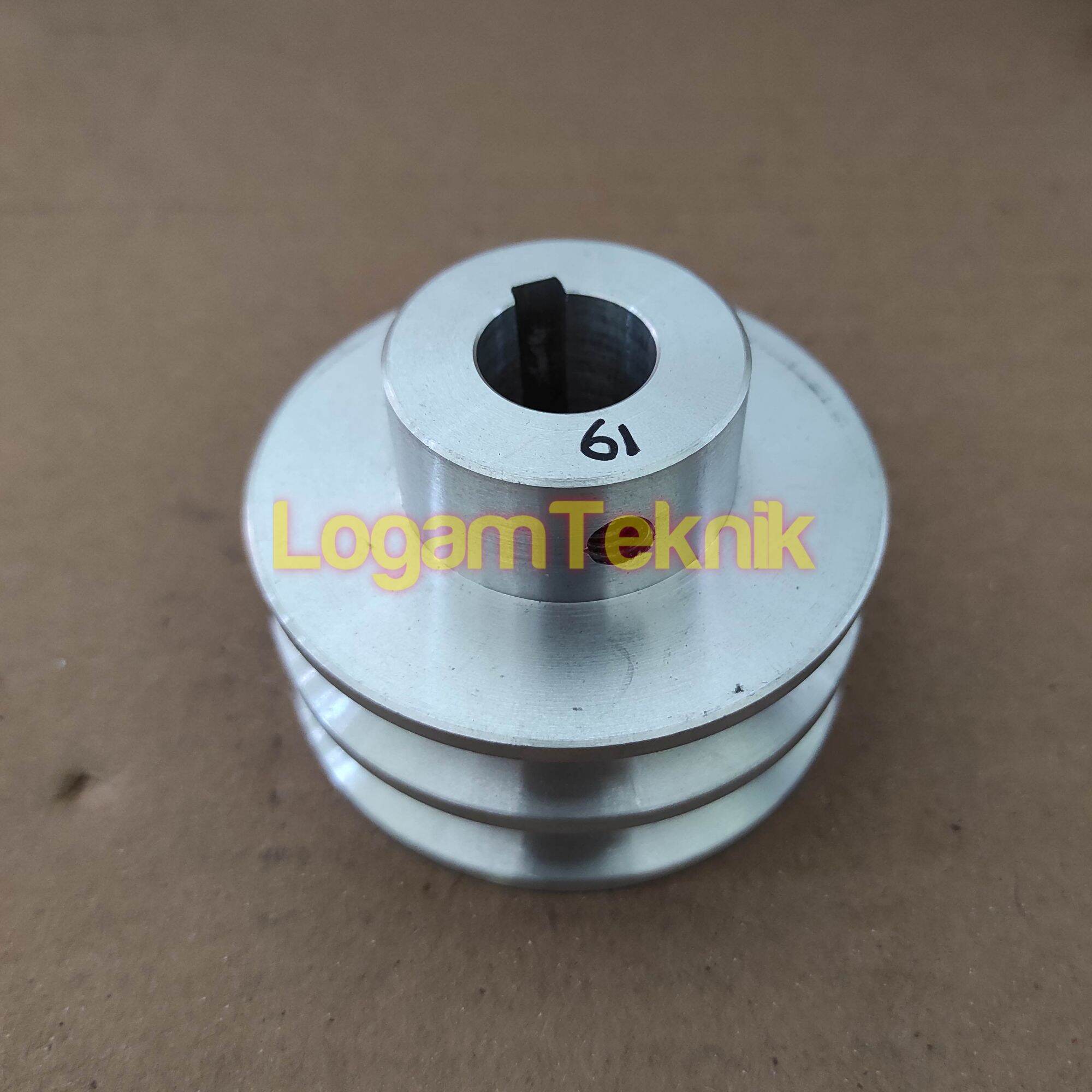 Pulley pully A2 x 3" as 19 mm puli alumunium ( A2 x 3" x 19mm ...