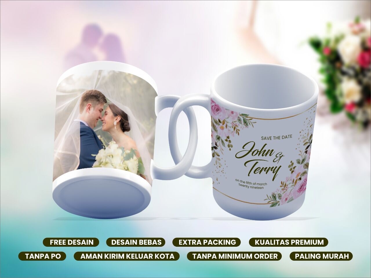 CETAK FOTO MUG CUSTOM || SOUVENIR MURAH | Lazada Indonesia
