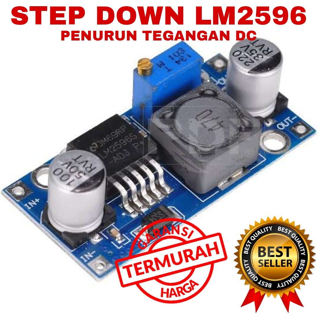 Modul step down LM2596 DC 3 A Input 3-40V output 1.5-35V | Lazada Indonesia